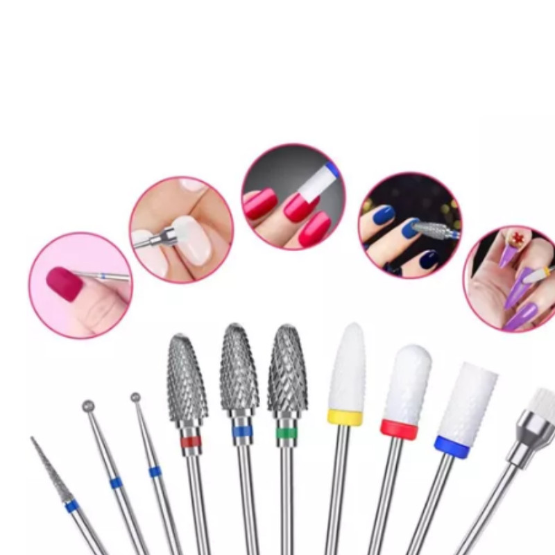 Kit 11 Broca Unha De Gel Tungstênio, Cerâmica E Diamantada LUX151-066 ...