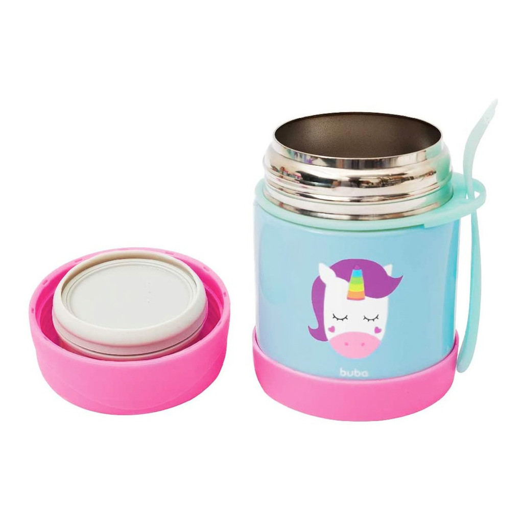Pote Térmico Inox Animal Fun 320ml - Unicórnio - Buba | Shopee Brasil