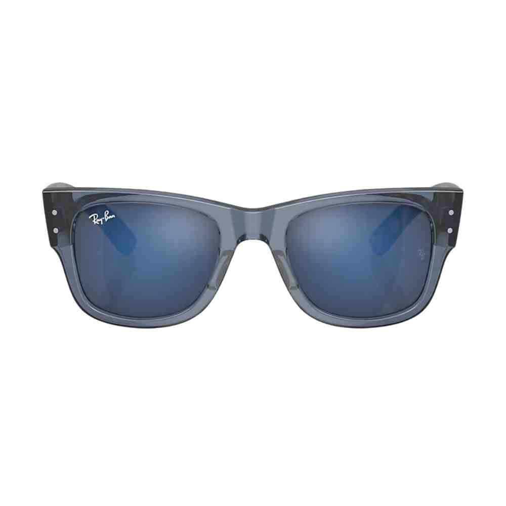 Óculos de Sol Ray-Ban Mega Wayfarer Azul 0RB0840S 6638O451 | Shopee Brasil