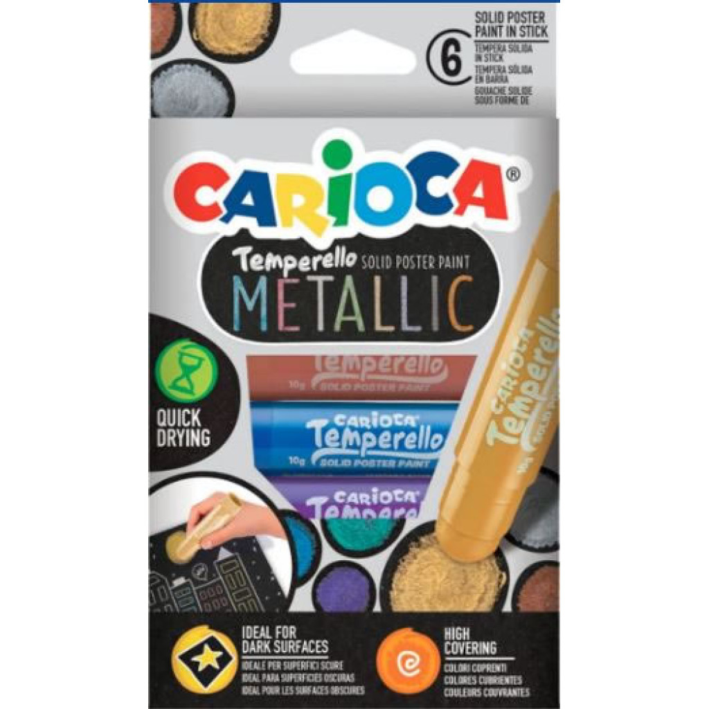 TINTA GUACHE METAL CX 06UN CARIOCA TPRLO 9738 | Shopee Brasil