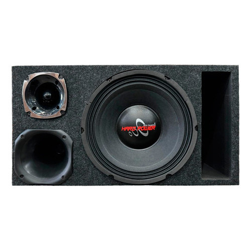 CAIXA TRIO DUTO RÉGUA ALTO FALANTE HARD POWER HP 750 SOM AUTOMOTIVO | Shopee Brasil