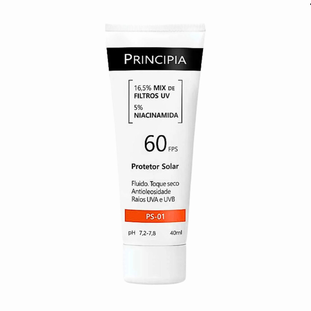 Protetor Solar Principia PS-01 FPS 60 40ml | Shopee Brasil