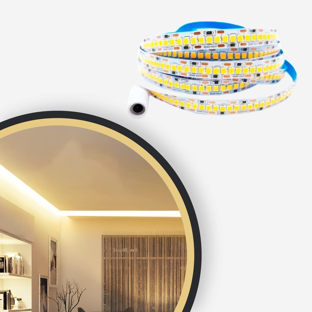Fita Led para Perfil Profissional 5 Metros 12V 18W 240Leds/M 4000K Branco Astraled | Shopee Brasil