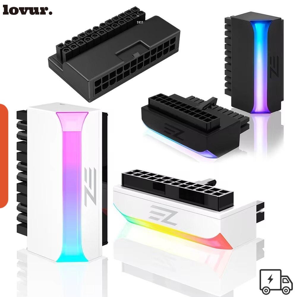 LOVUR ATX 24 Pinos A 90 Graus , Adaptador De Tomada De Alimentação ARGB ...