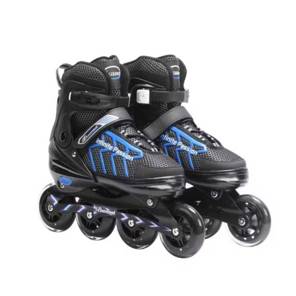 Patins Roller In LIne Juvenil Adulto Abec 7 Semi Profissional Ajustável ...