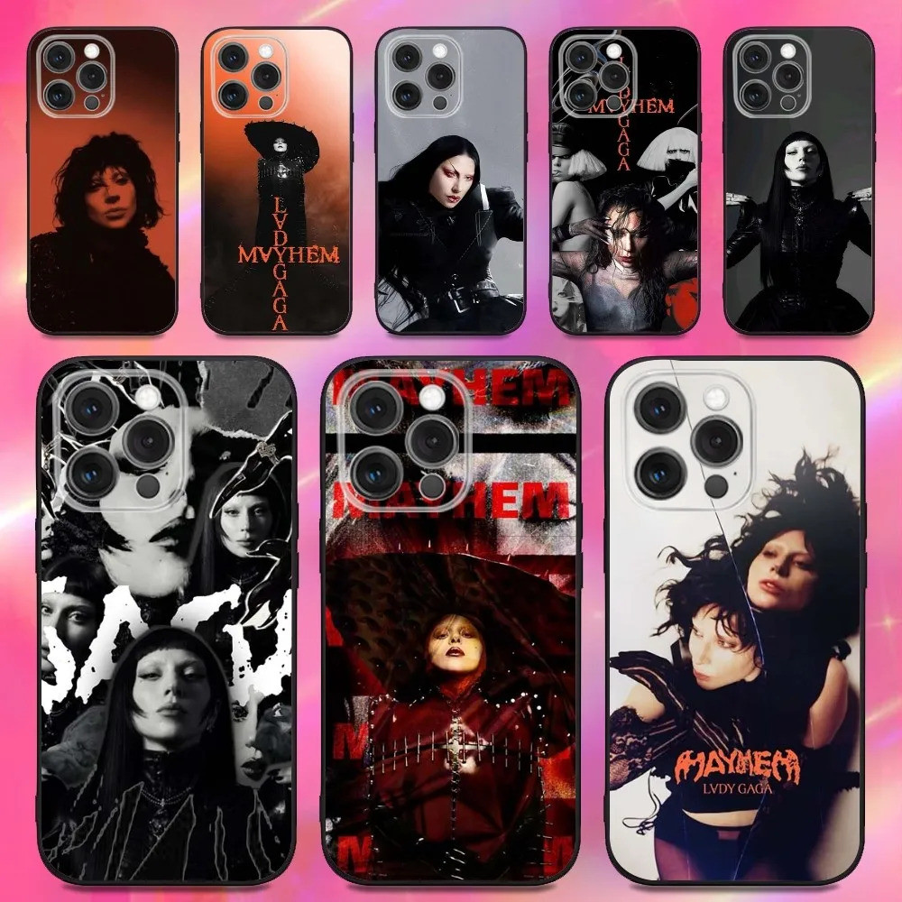 Capa de Telefone TP-1 Mayhem L-Lady G-Gaga para iPhone 16,15,14,13,12 ...