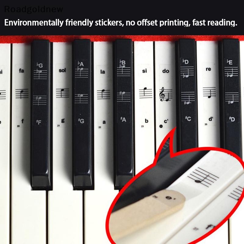 RGN 54/61/88 Teclas Piano Adesivos Transparente Teclado De Adesivo PVC ...