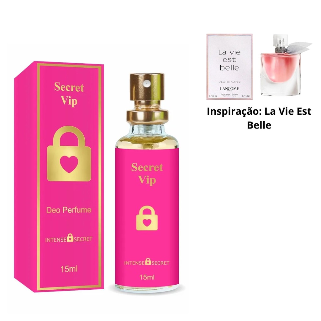Deo Perfume Secret Vip 15ml - Intense Secret | Shopee Brasil