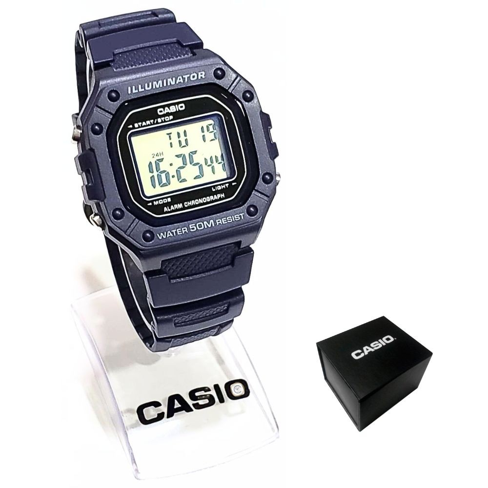Relógio Casio Masculino Esportivo W-218H-2AVDF | Shopee Brasil