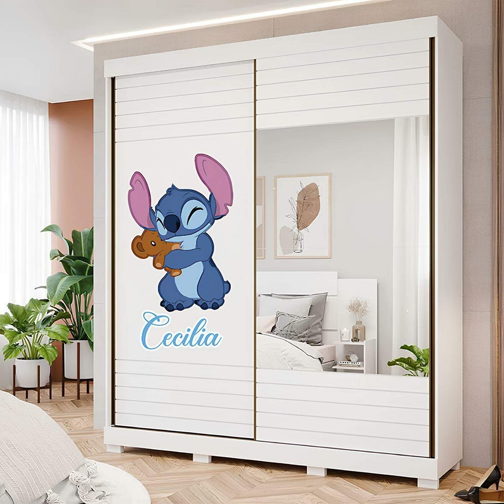 Adesivo para Guarda Roupa Stitch Personalizado Mod02 | Shopee Brasil