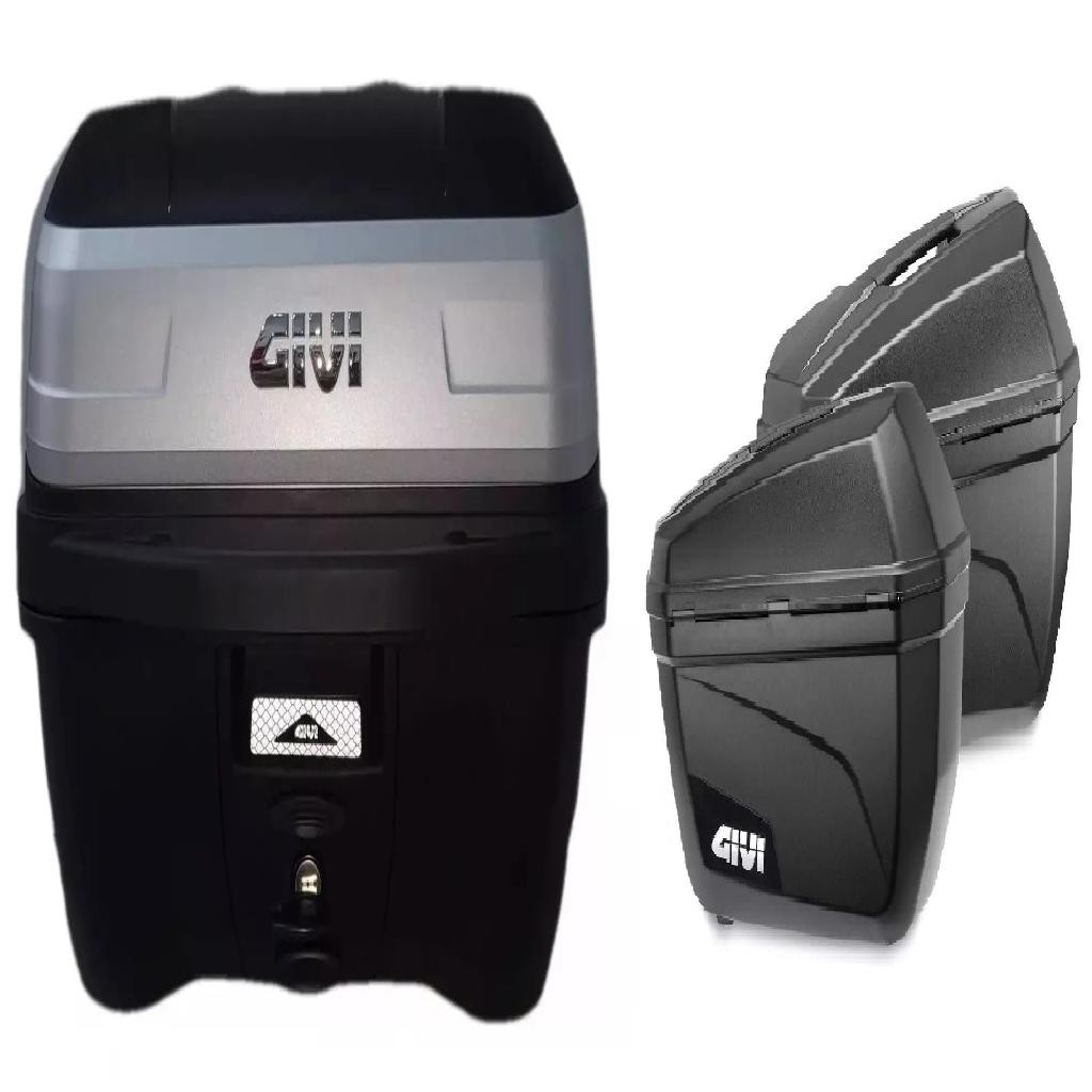 BAU MOTO 33L MONOLOCK TRAFFIC III T33NBR + BAU 22L LATERAL E-22N GIVI ...
