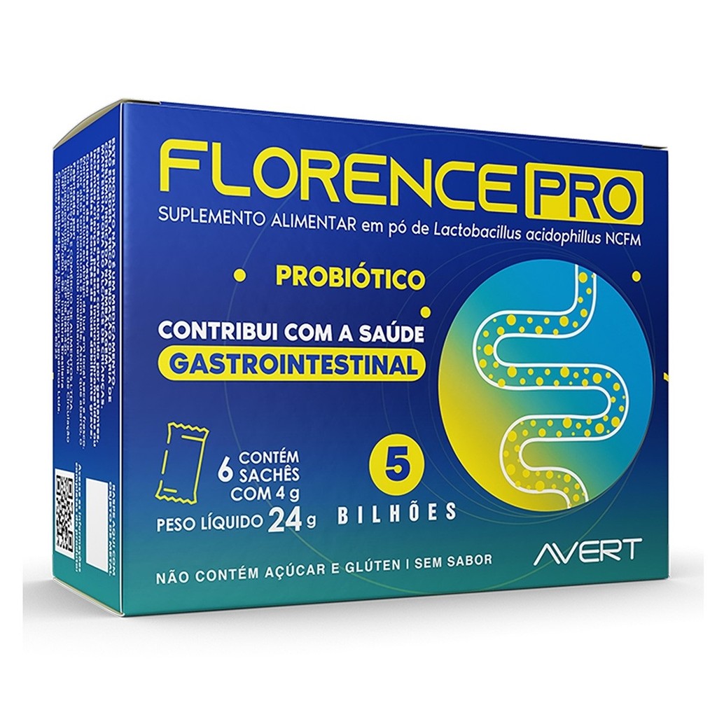 Suplemento Avert Florence Pro Flora Intestinal 6Sachês | Shopee Brasil
