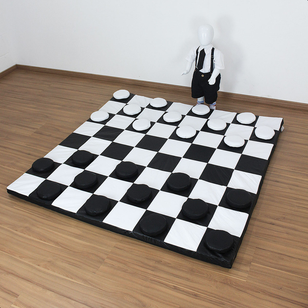 Jogo de Dama Colchonete Brinquedos Mil | 1m40 x 1m40 | Shopee Brasil