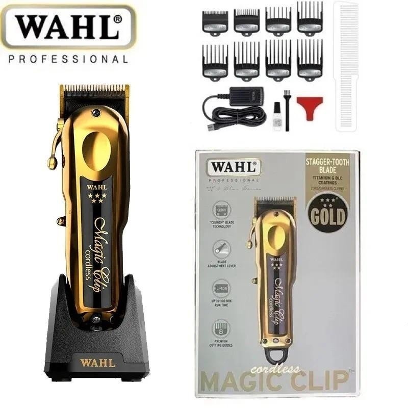 Wahl Professional 5 Star Gold Cordless Magic Clip Máquina De Cortar Cabelo Para Barbeiros E ...