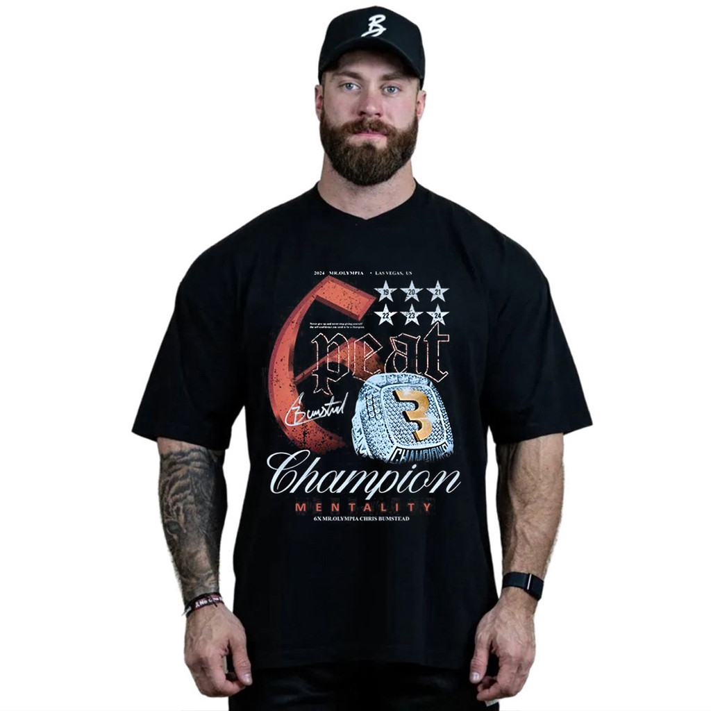 Camisa Cbum Mr Olympia Campeão 2024 Oversized 6 Peat Bodybuilder ...