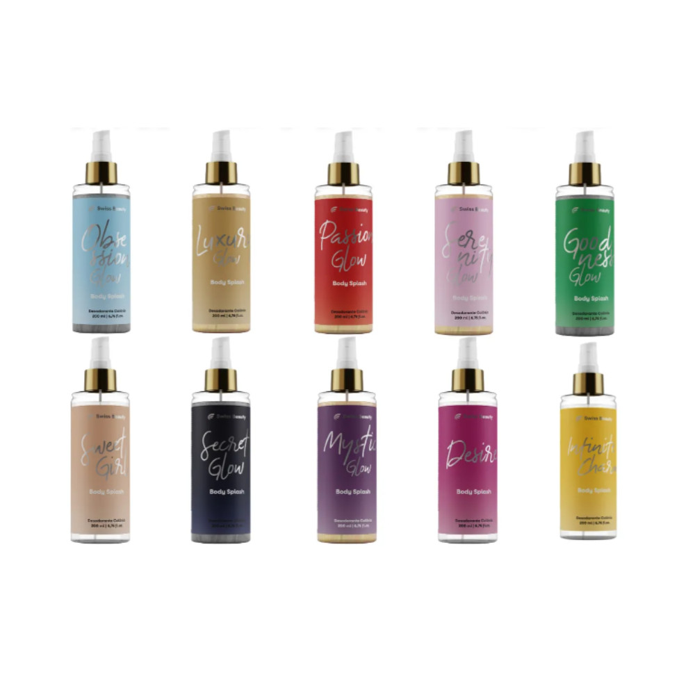 Body Splash Kit C/2un 200ml Colônia Swiss Beauty | Shopee Brasil