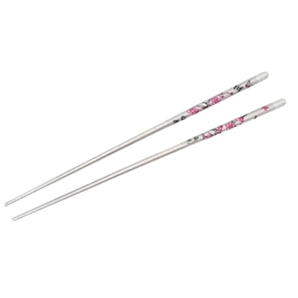 Hashi Metal Coreano Flor de Sakura 1 Par | Shopee Brasil