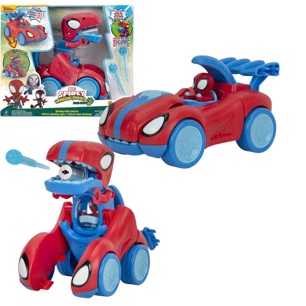 Carrinho Rex-Racer 2 em 1 do Homem Aranha Spidey 3057 - Sunny | Shopee ...