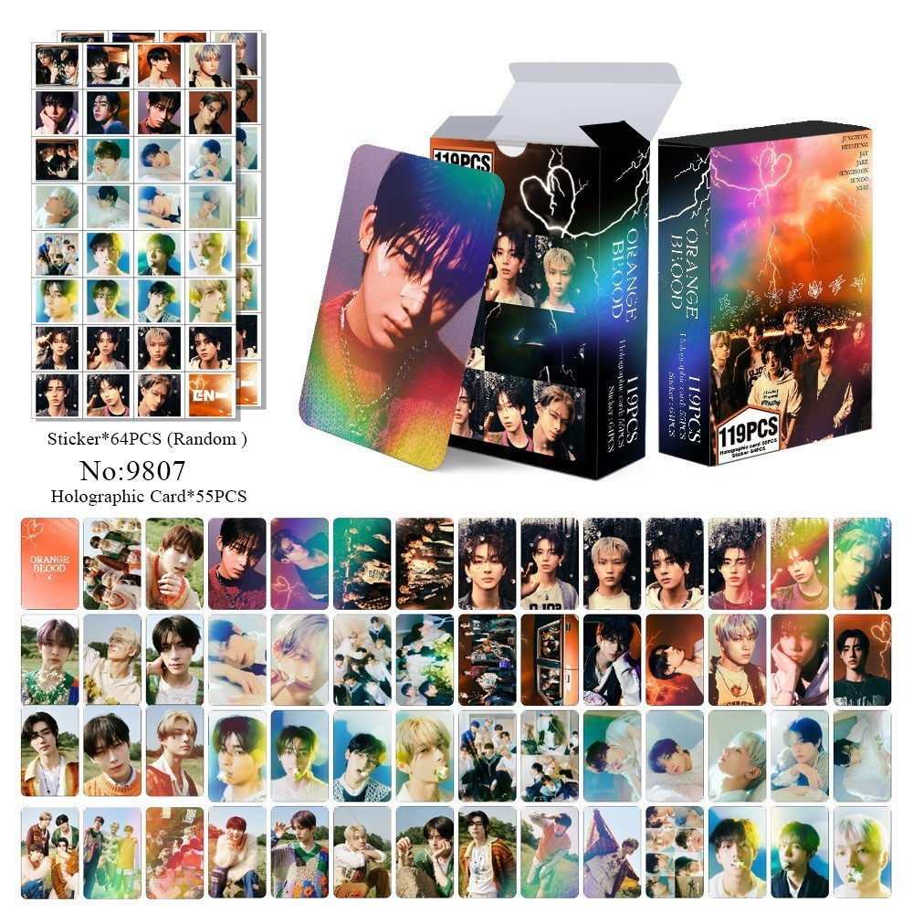 50-119pcs EN Holographic Postcards ROMANCE UNTOLD MEMORABILIA HEESEUNG ...