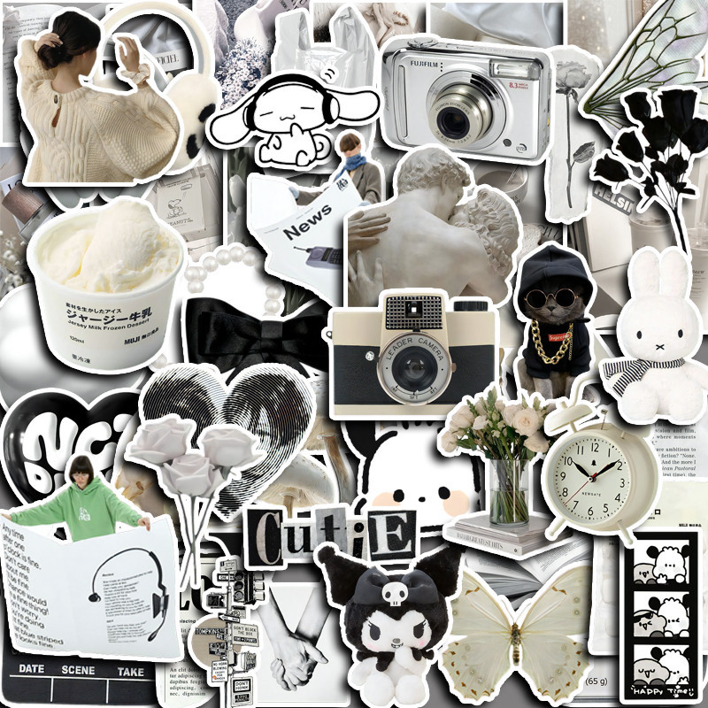 50pcs Adesivos Cold Ins Stickers Diy Computer Laptop Washi Scrapbooking ...