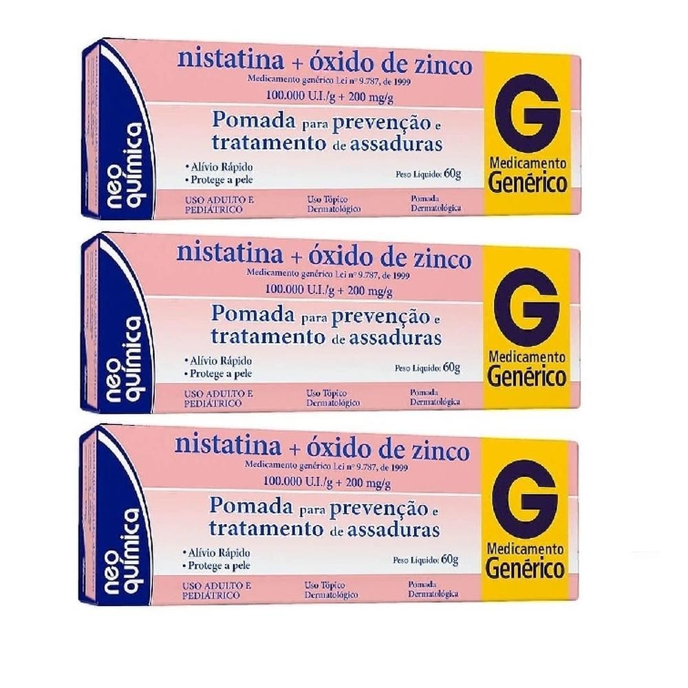 Kit Pomada para assadura Dermodex + Oxido de zinco creme 3x60g | Shopee ...