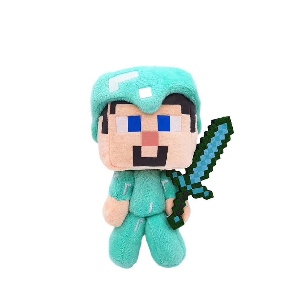 PELUCIA MINECRAFT STEVE ARMADURA ESPADA GAME 15CM | Shopee Brasil