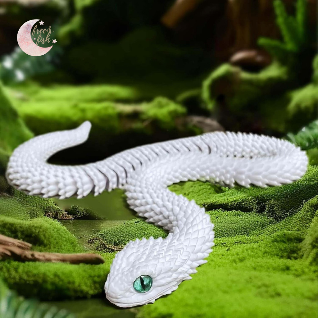 3d Printed Collection Educational Fake Viper Toy Realistic Snake for ...