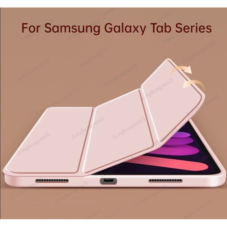 Capa Para Samsung Galaxy Tab S10 Plus S10 + 12.4 S9 FE S8Plus S7 S8 A8 S6 Lite A9 A7 Couro ...