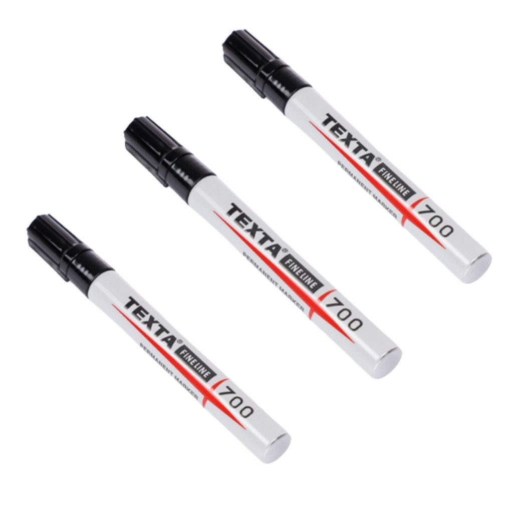 Kit 3 Canetas Texta 700 Ponta Grossa Para Marcação De Pele - PRETA ...