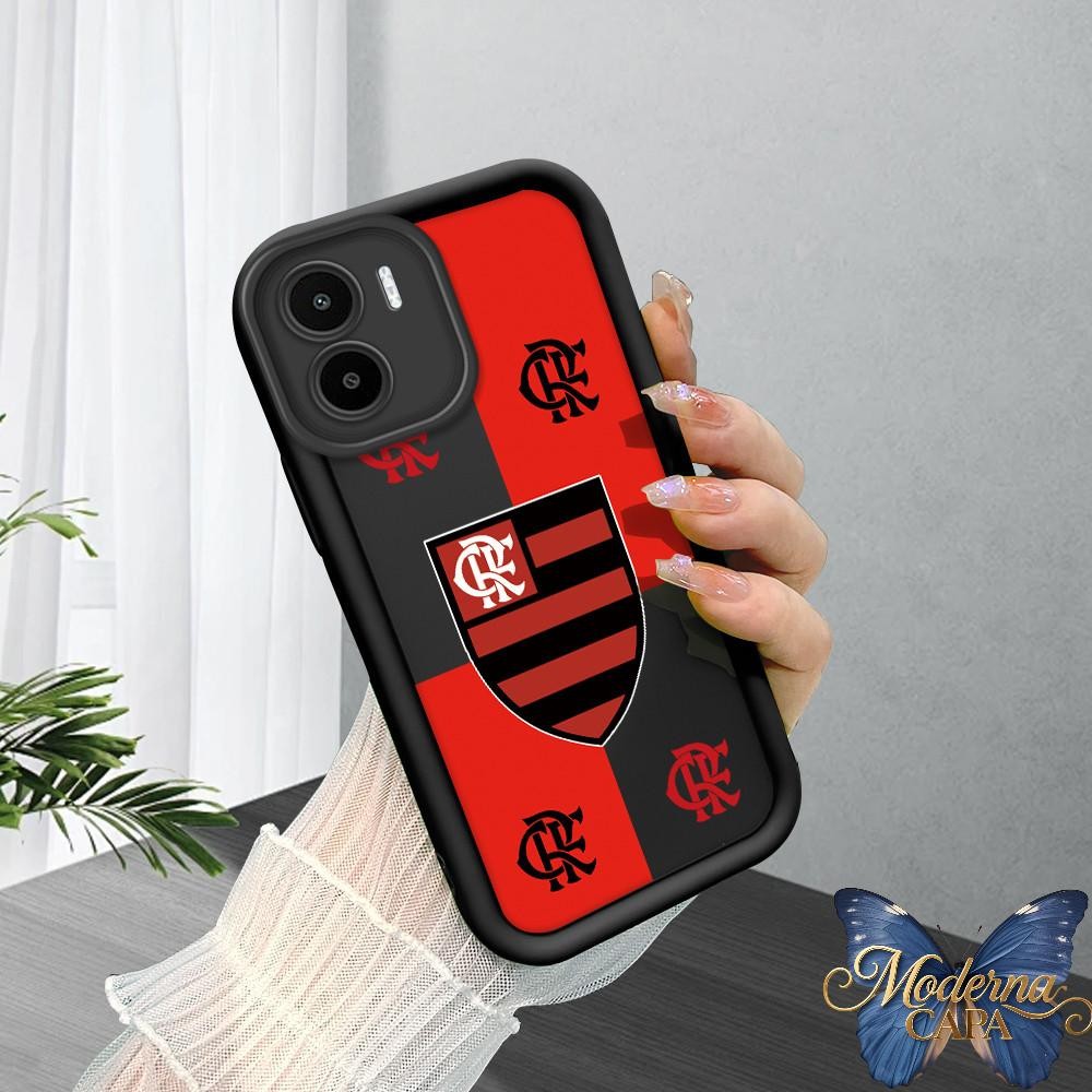 Capa Para Xiaomi Redmi A1 A2 Capinha Flamengo Macio Normal Preto ...