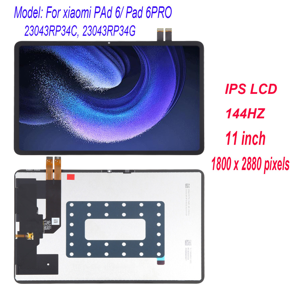 Agradável 144HZ Para Xiaomi Pad 6 Pro 23043RP34C 23043RP34G Display LCD Tela De Toque Digitador ...