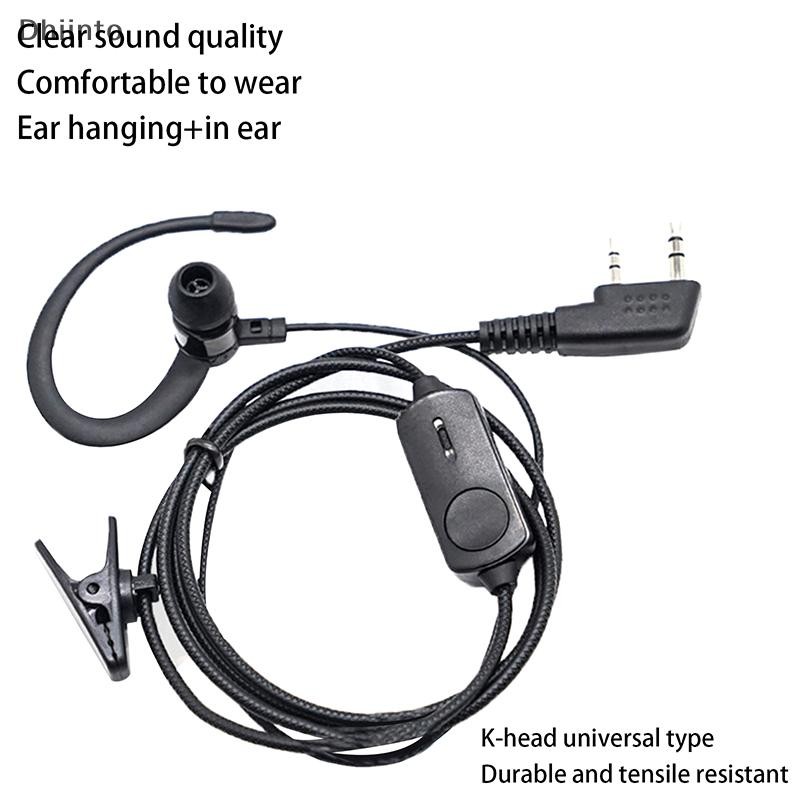 [Dhiint] Fone De Ouvido Com Gancho Para BF760 BF996 Walkie Talkie ...