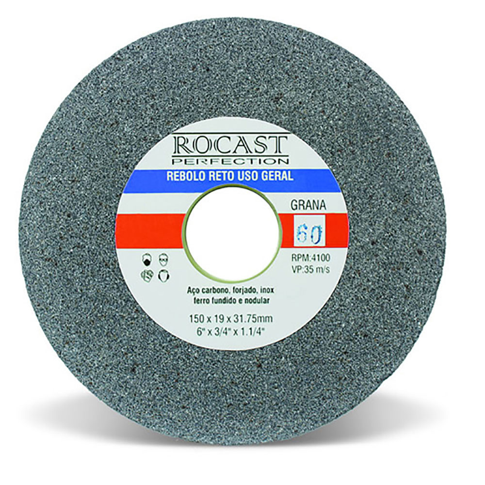 Rebolo para Moto Esmeril - 6" x 3/4" - Ref. GR 60 | Shopee Brasil