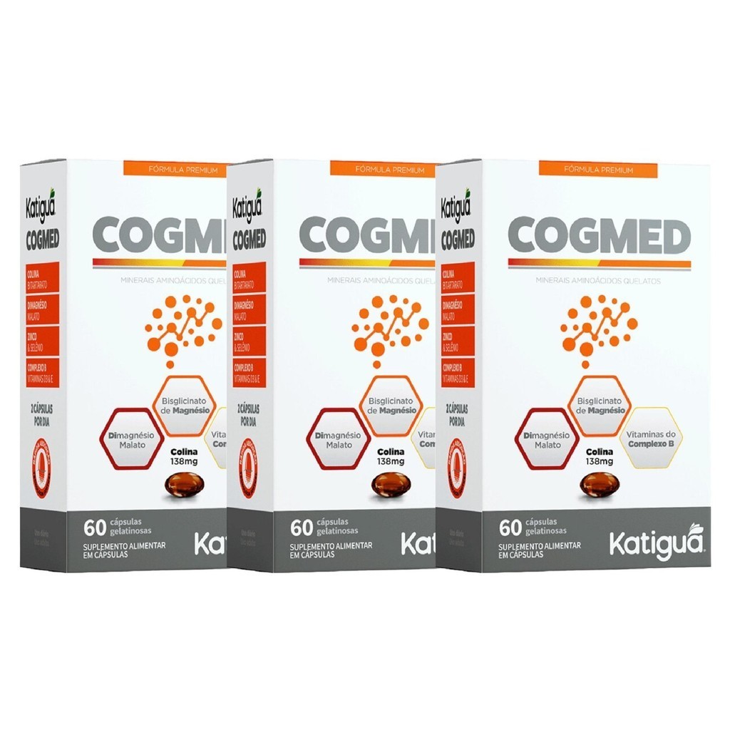 Kit Cogmed Com 3 Caixas De 60 Cápsulas Cada | Shopee Brasil