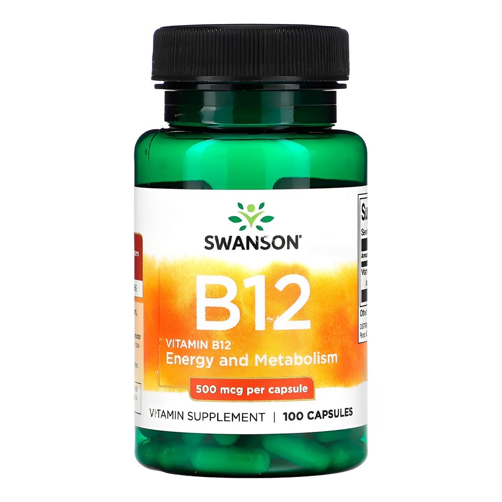 Swanson Vitamina B12 500mcg 100 Capsulas Importado | Shopee Brasil