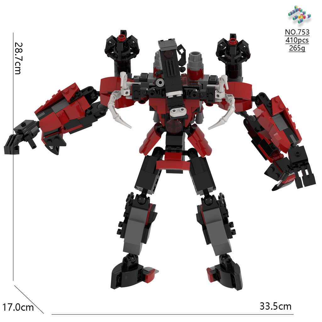 410 Pçs Universo Zumbi Compatível Com Lego Skibidi Toalete Titã Alto ...