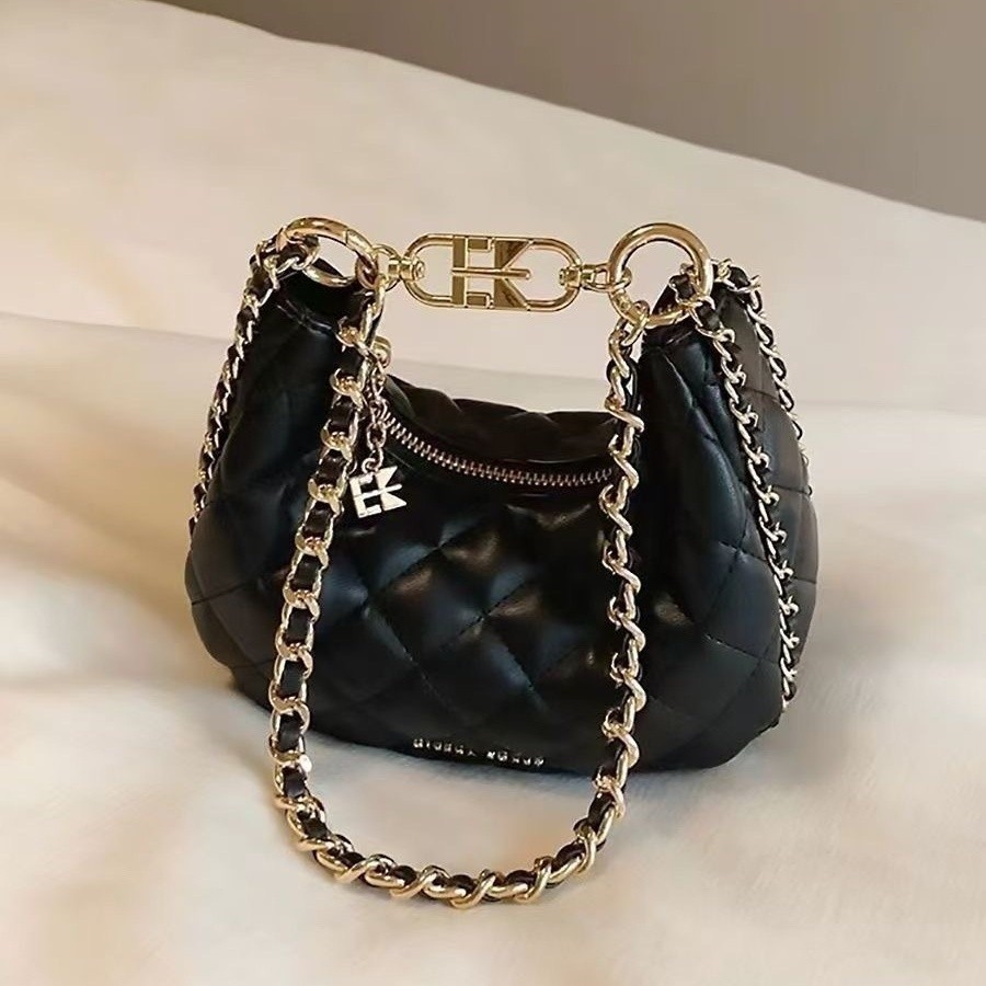 Senhoras High-End crescente saco ombro mensageiro saco leve luxo axilas saco | Shopee Brasil