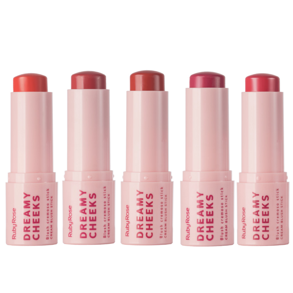 Blush Cremoso Stick Dreamy Cheeks HBM01 Ruby Rose 6,57g | Shopee Brasil