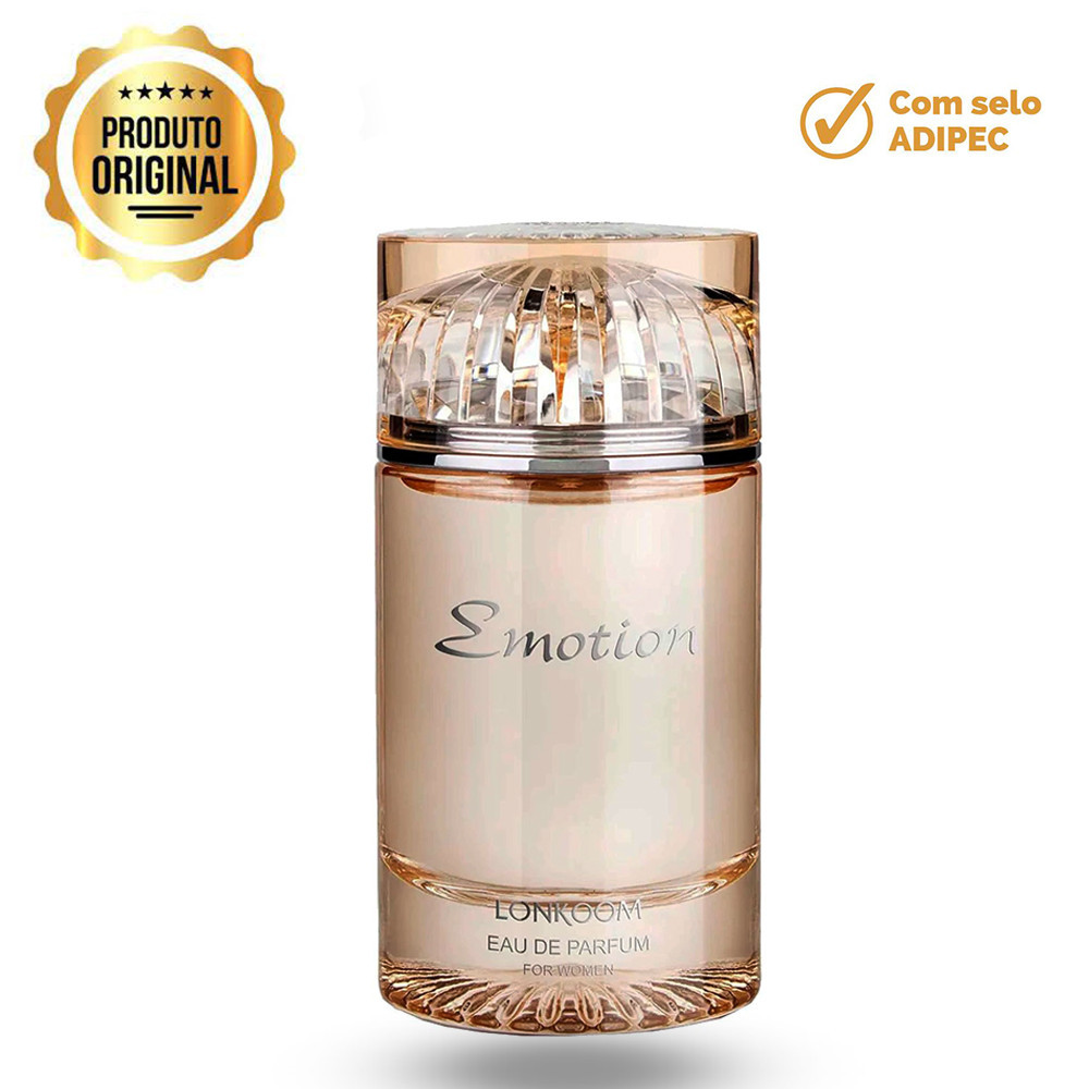 Perfume Emotion Gold Lonkoom EDP Feminino 100ml | Shopee Brasil