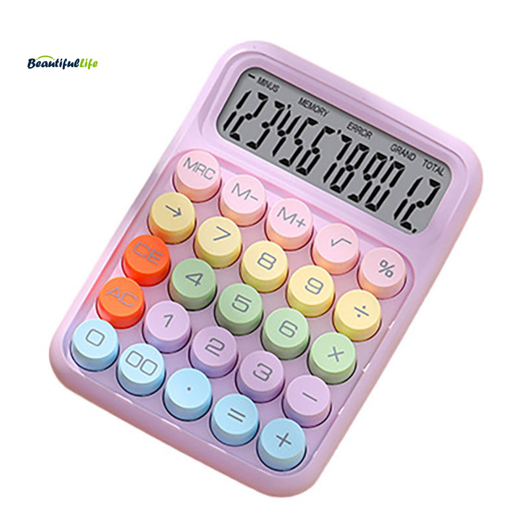 Aesthetic Calculator Easy to Read Large Lcd Display Electronic with Big ...
