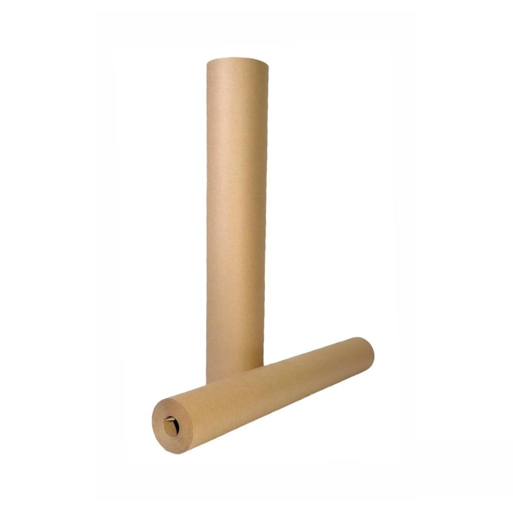 Papel Kraft Pardo Bobina 80g x 60cm Largura Rolo 10 Metros Embalagem ...