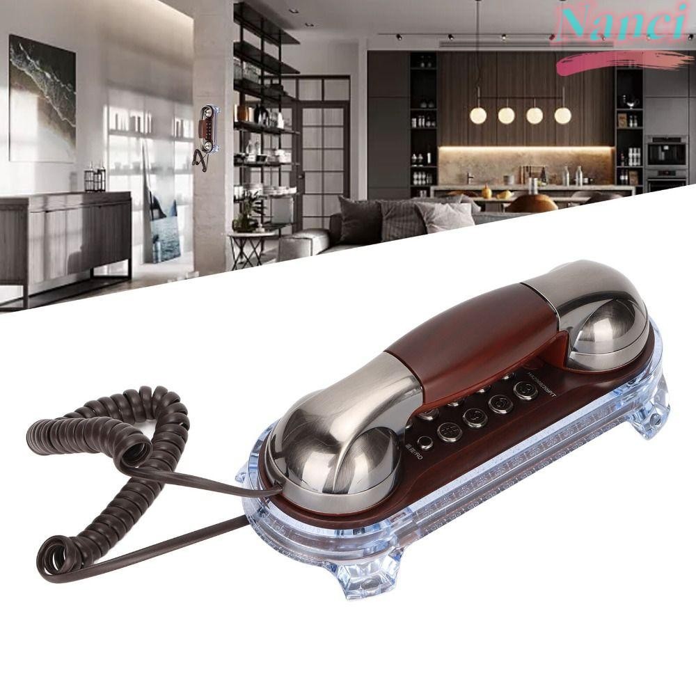 Telefone Com Fio NANCI , Fixo Montado Na Parede Retro Desktop House ...
