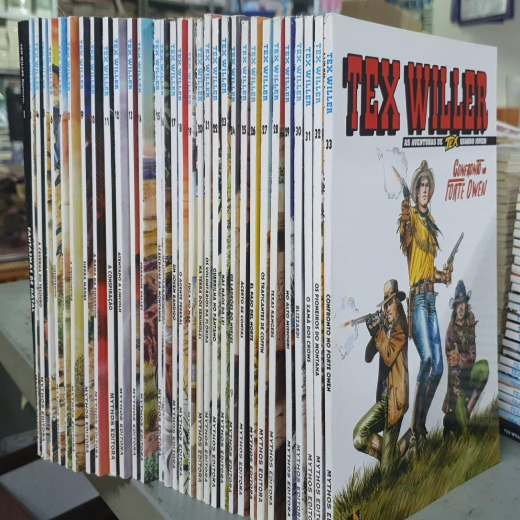 Tex Willer - Faroeste - Kit 33 volumes autor Mythos Editora | Shopee Brasil