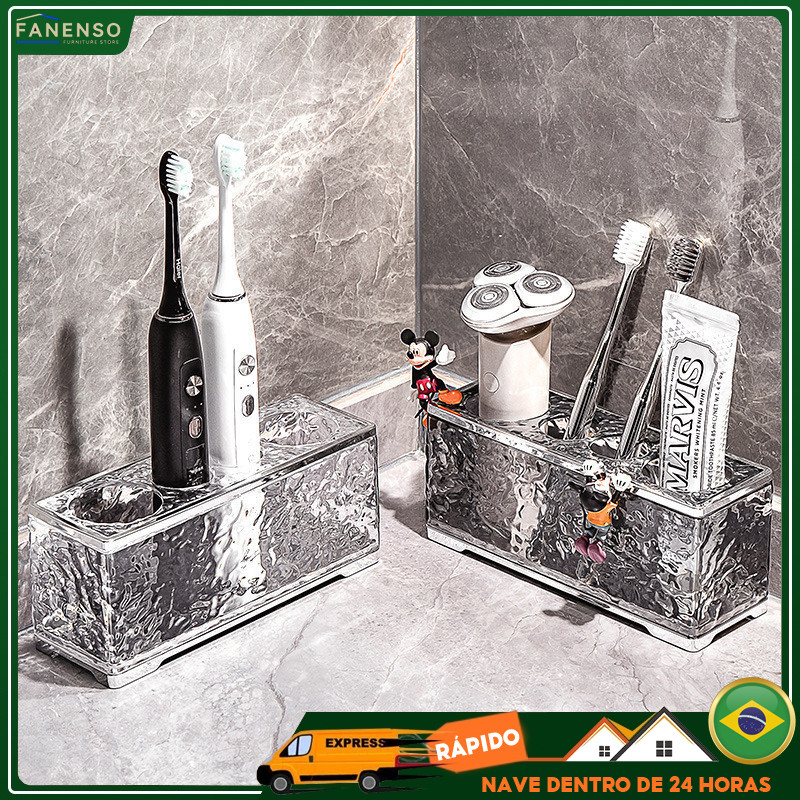 Rack De Armazenamento De Escova De Dentes Para Banheiro Rack De ...