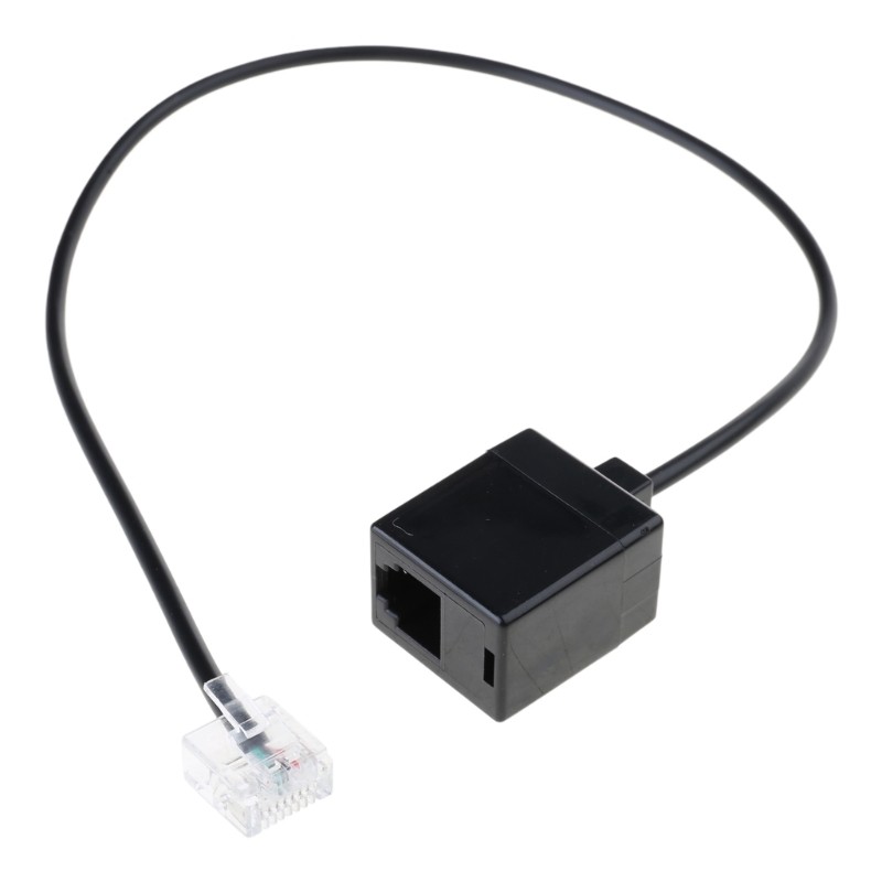 UTAKEE RJ11 6P4C Fêmea Para Ethernet RJ45 8P8C Adaptador Macho RJ45 ...