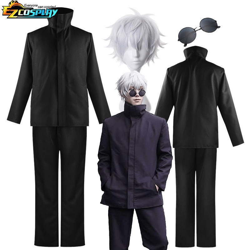Fantasia de Cosplay do Anime Jujutsu Kaisen, Uniforme de Gojo Satoru ...