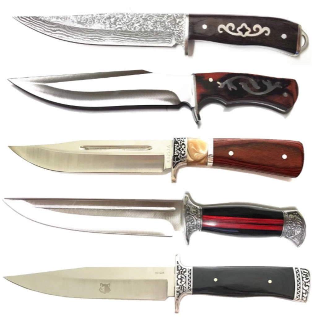 Faca Para Churrasco Profissional Super Luxo Afiada Cabo Madeira com Aço ...