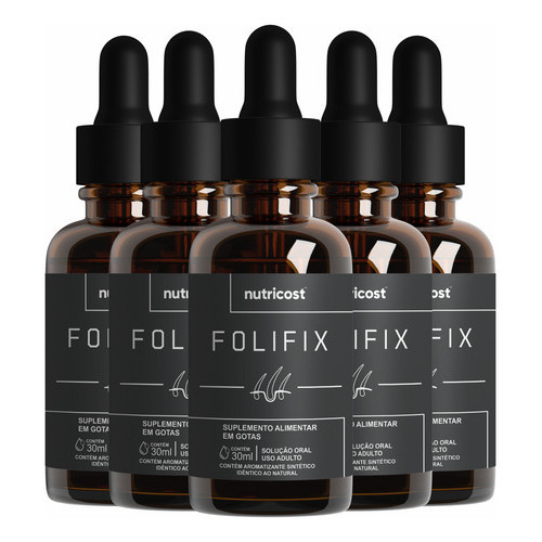 Kit 5 Folifix Original 30ml - Loja Oficial - Envio Hoje | Shopee Brasil