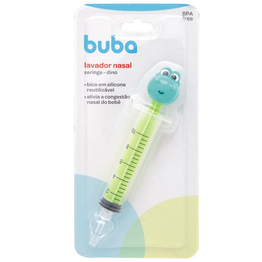 Seringa Lavagem Nasal Higienizador Bico Silicone - Buba | Shopee Brasil