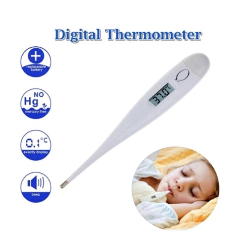 KIT 4 Termômetro Clínico Digital Corporal Lcd | Shopee Brasil